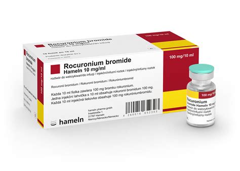 Pl Rocuronium 10 Mg Ml 100 Mg In 10 Ml 3153 Hameln Pharma