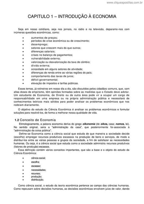 Clique Apostilas Economia 28