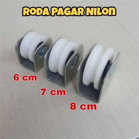 Jual Roda Pagar Nilon Roda Pintu Gerbang Bearing Baru Roda Nilon