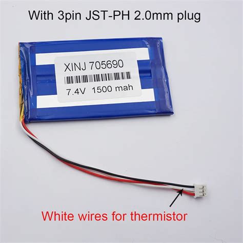 Bater A De Pol Mero De Litio Lipo Pila De 7 4 V 1500 MAh 11