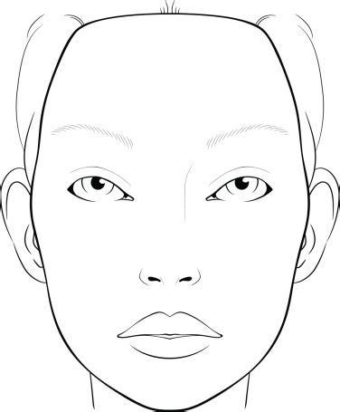 Blank Makeup Drawing Face