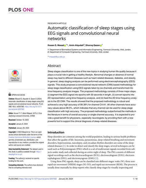 pdf automatic classification of sleep stages using eeg signals and convolutional neural networks
