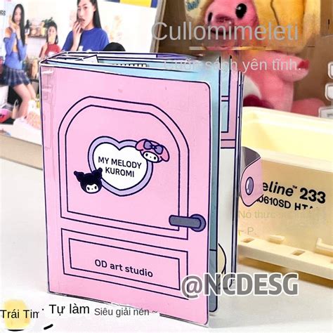 Sách Đồ Chơi Giải Nén Bán Vĩnh Cửu Kuromi Melody Phát Nhạc Thủ Công DI