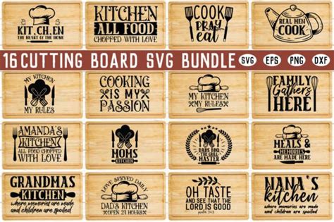 Cutting Board Svg Bundle Graphic By Creative Canvas Creative Fabrica