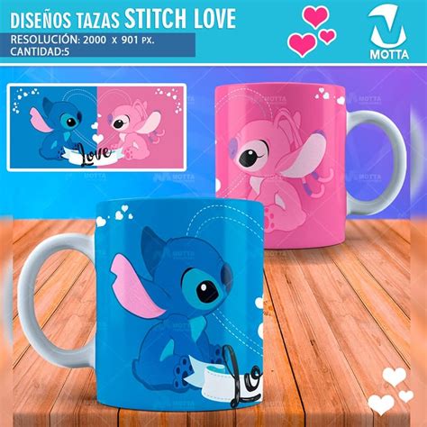 DISEÑOS SUBLIMACIÓN PARA TAZAS DE STITCH MOTTAPLANTILLAS