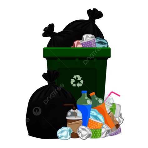 Waste Garbage Recycle Vector Hd Images Illustration Garbage Waste And