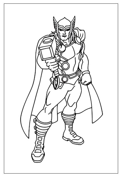 Desenhos Do Thor Para Colorir E Imprimir