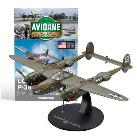 Macheta Avion Lockheed P 38 Lightning 10 USA Deagostini Colectia