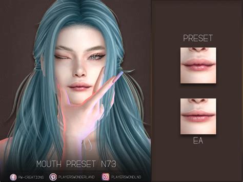 The Sims Resource Mouth Preset N73