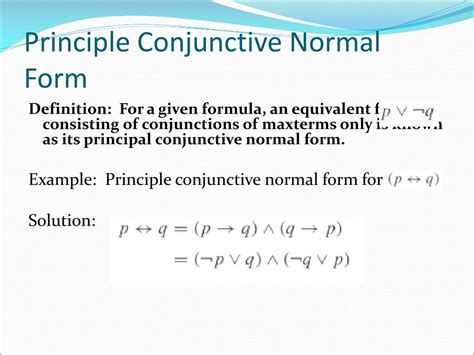 aislamy conjunctive normal form examples ppt