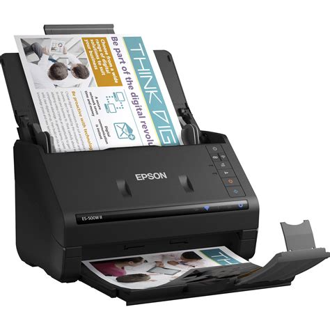 Epson ES 500W II Wireless Duplex Document Scanner B11B263201 B H