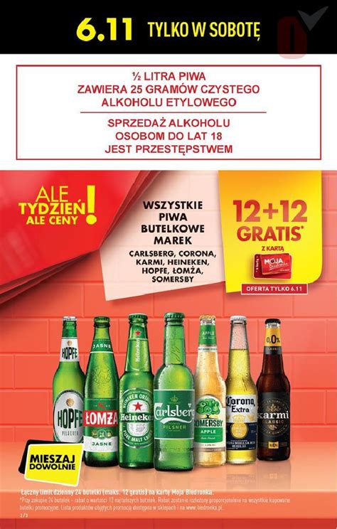 Biedronka 04 11 2021 W Tym Tygodniu Piwo 12 12 Gratis