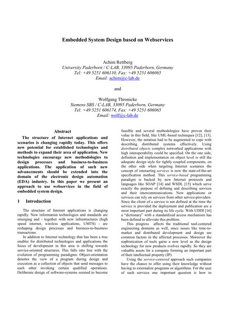 pdf embedded system design based on webservices