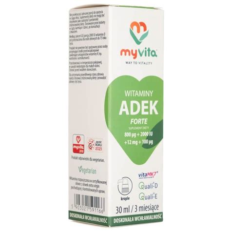 Myvita Witaminy Adek Forte Krople Ml
