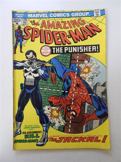 The Amazing Spider Man 129 1974 1st Appearance Of The Punisher VG FN