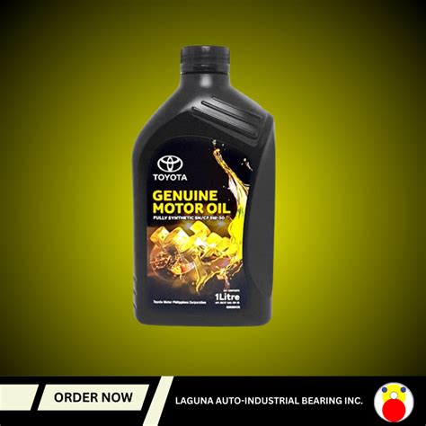 Toyota Genuine Motor Oil Fully Synthetic SN CF 5W 30 Gasoline