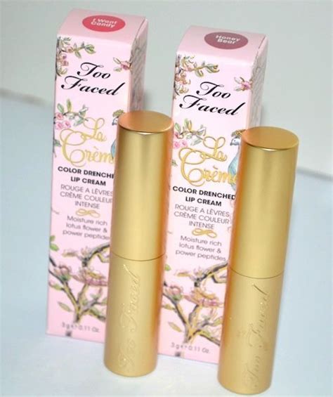 Too Faced La Crème Color Drenched Lip Creams Review Photos