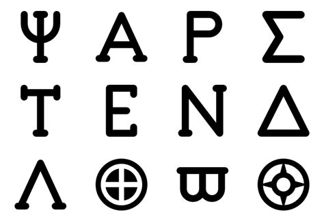 Greek Symbols Icon