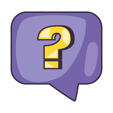 Burbuja de habla con signo de interrogación hablando icono aislado