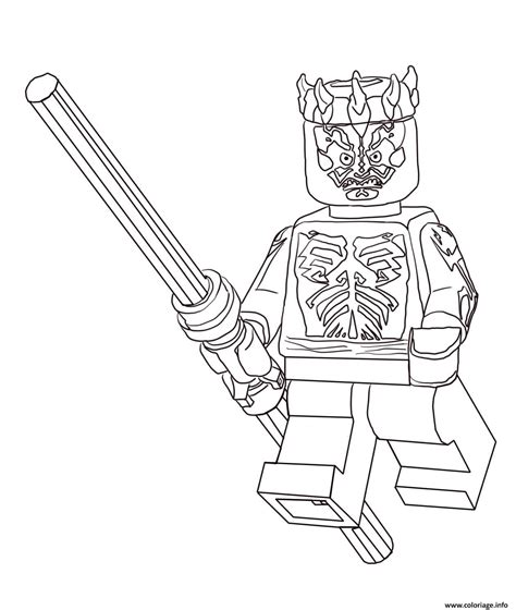 Coloriage Lego Star Wars Darth Maul Dessin