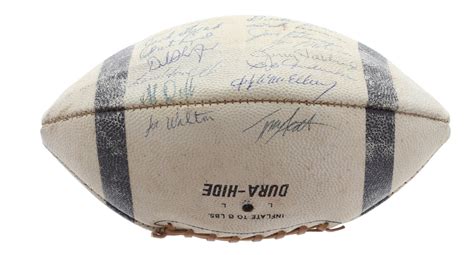 1963 Giants NFL Football Team Signed By 29 With Y A Tittle Hugh
