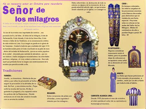 1 Realizar una infografía al señor de los milagros colorear