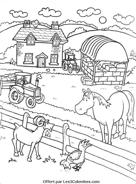Coloriage Imprimer Gratuit Ferme