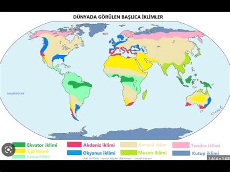 TYT DÜNYADA GÖRÜLEN İKLİM TİPLERİ 2 OKYANUSAL ÇÖL AKDENİZ KARASAL