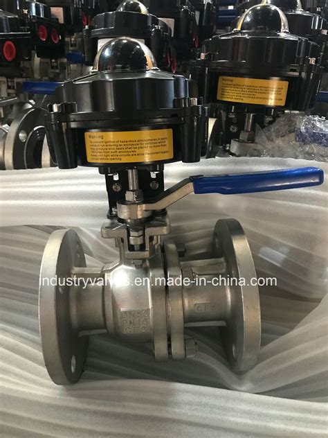 Pn16 Floating ISO5211 Flanged Ball Valve With Limit Switch Box China