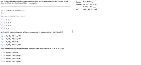 [solved] for the given maximization problem a determine the number of course hero