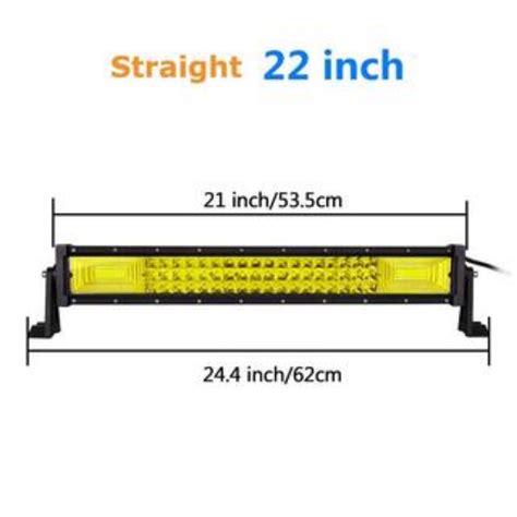 12D Straight Lights Bar TRI ROW 22 32 42 50 52 Led Light Bar Dual