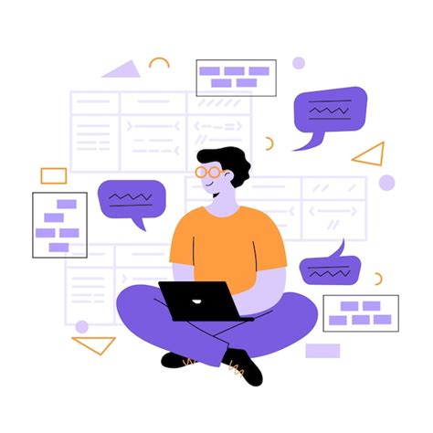 free vector hand drawn flat design sql illustration
