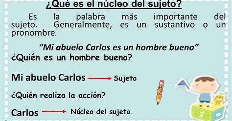 CEIP LEÓN FELIPE Núcleo del sujeto y núcleo del predicado