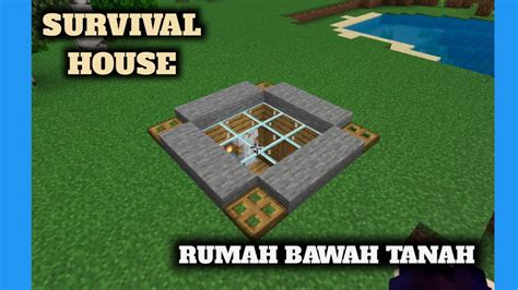 Minecraft Cara Membuat Rumah Survival Bawah Tanah Minecraft
