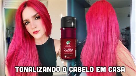 Tonalizando o cabelo life update Guará vermelho cereja Kamaleão