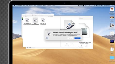 how to watermark pdfs and images using quick actions in macos mojave appleinsider