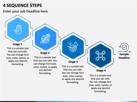 4 sequence steps powerpoint presentation slides ppt template