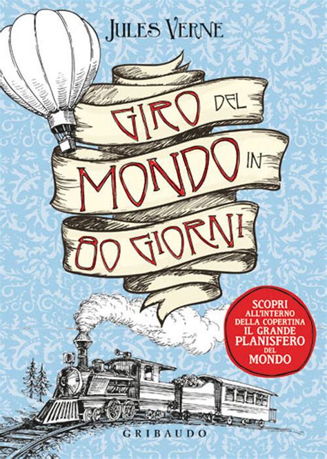 Il Giro Del Mondo In 80 Giorni Con Poster Jules Verne Libro