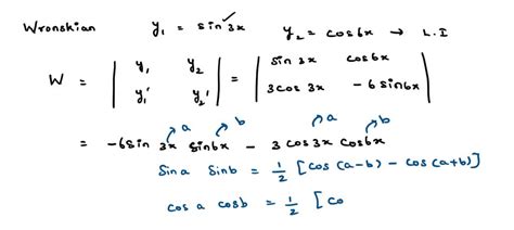 solved use wronskian and determine whether the given functions are