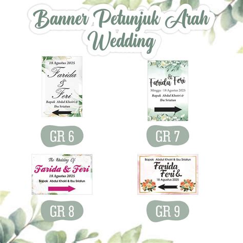 Jual Cetak Banner Petunjuk Arah Pernikahan Hajatan Khitanan