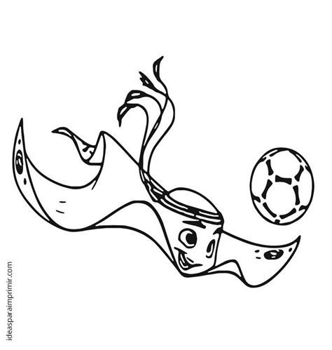 La Ebb La Mascota Del Mundial De Qatar 2022 Para Colorear Mascota