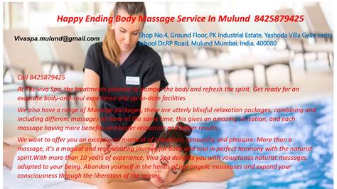 Happy Ending Body Massage Service In Mulund 8425879425 By Vivaspa11 Issuu