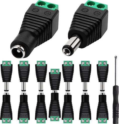Kuoqiy Paare Mm X Mm Dc Power Connector V Stecker Und