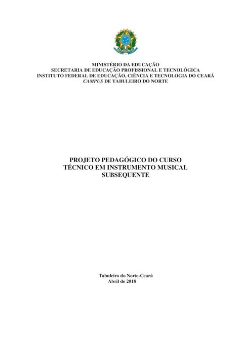PDF PROJETO PEDAGÓGICO DO CURSO TÉCNICO EM INSTRUMENTO 2019 1