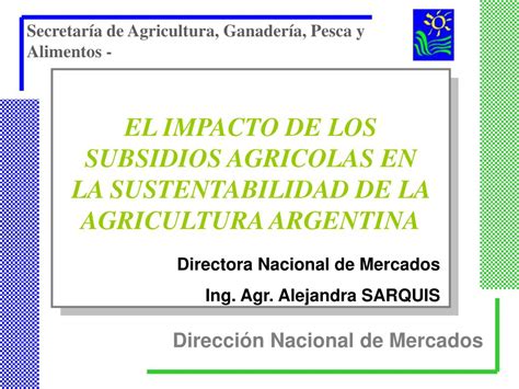 PPT Dirección Nacional de Mercados PowerPoint Presentation free