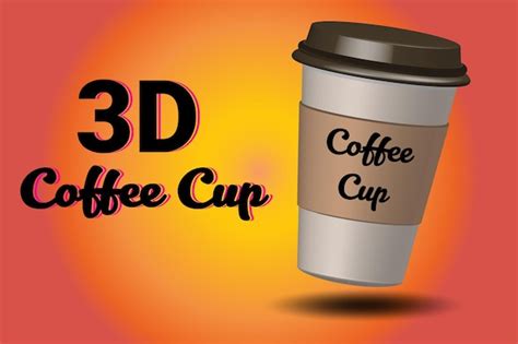 Premium Vector D Coffee Cup