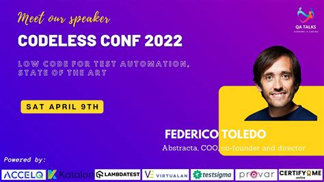 codeless conf 2022 low code for test automation state of the art by federico toledo youtube