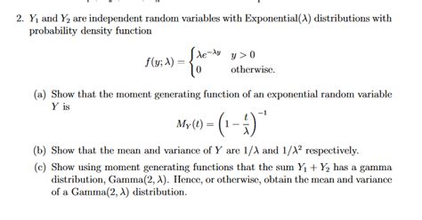 solved y1 and y2 are independent random variables with
