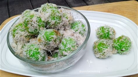 Resep KLEPON TEPUNG KETAN Isi Gula Merah YouTube