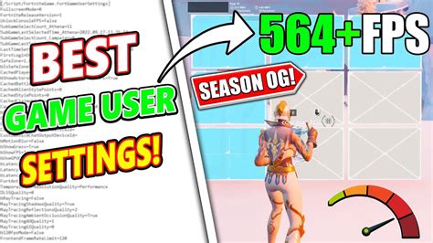 Best Game User Settings In Fortnite Chapter 4 Season OG Reduce Input
